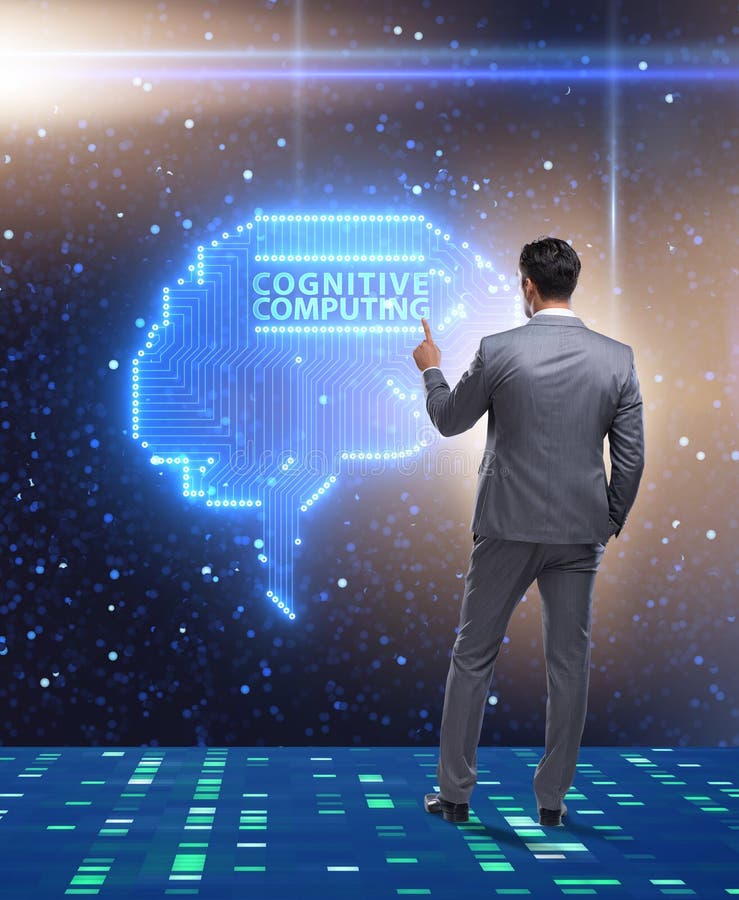 Cognitive Computing Concept As Modern Technology Stock Illustration ...