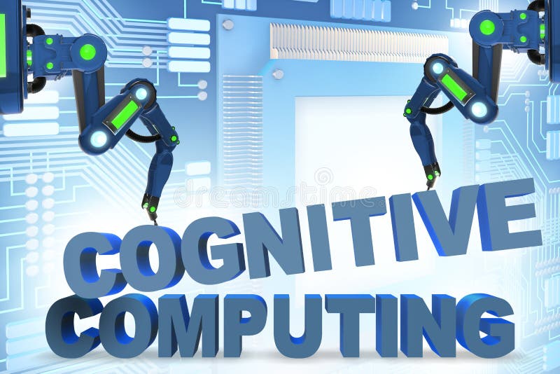 The Cognitive Computing Concept - 3d Rendering Stock Illustration ...