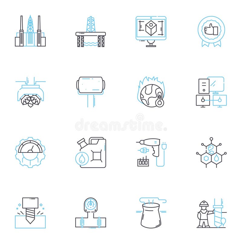 Cognitive Computing Linear Icons Set Intelligence Learning Perception Cognition Neural