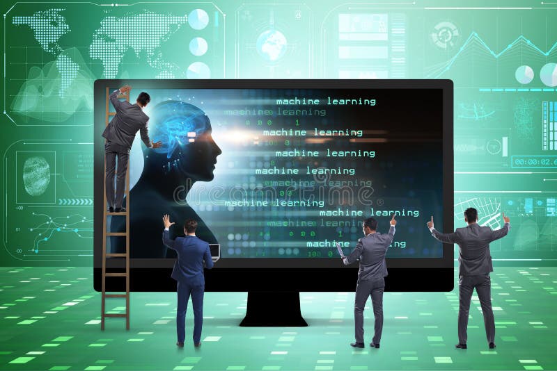 The Cognitive Computing and Machine Learning Concept Stock Photo ...