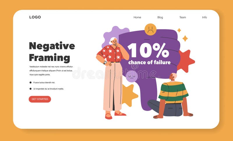 Cognitive Framing. Flat Vector Illustration Stock Vector - Illustration ...