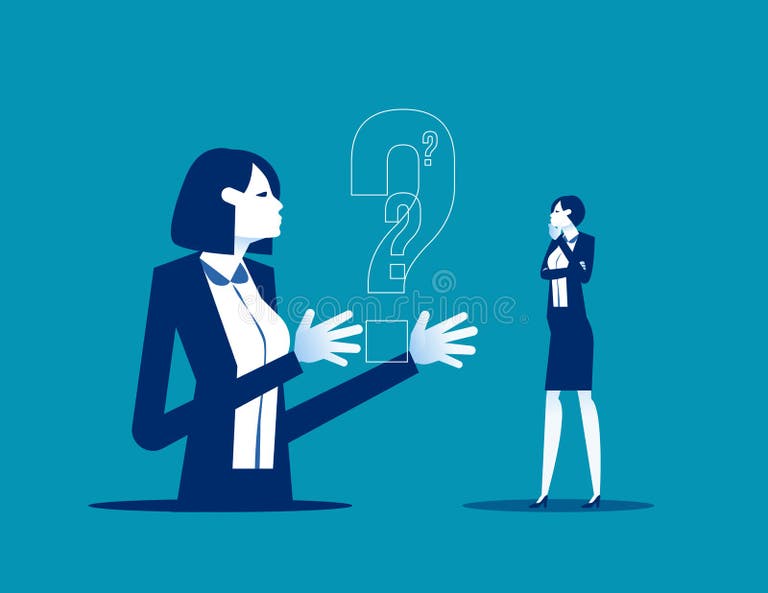 Cognitive Process and Curious Thoughts Scene. Curiosity and Thinking ...