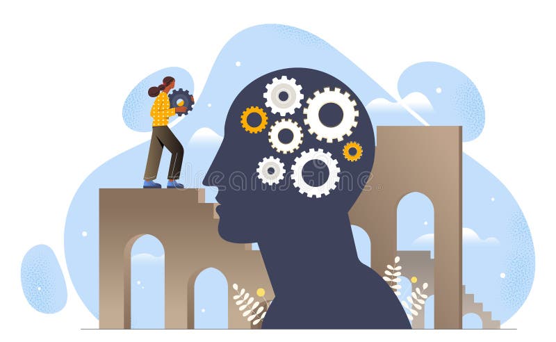 Cognitive Process Vector Concept Stock Vector - Illustration of wheel ...