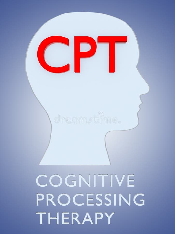COGNITIVE PROCESSING THERAPY Concept Stock Illustration - Illustration ...