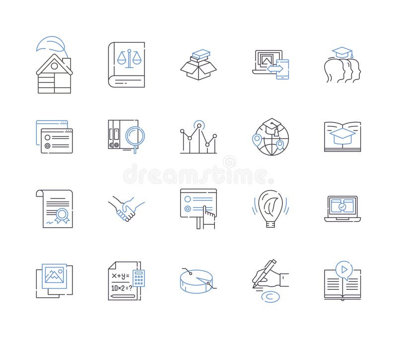Cognitive Science Outline Icons Collection. Cognition, Neuroscience, AI ...