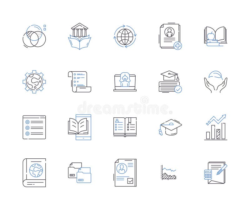 Cognitive Science Outline Icons Collection. Cognition, Neuroscience, AI ...