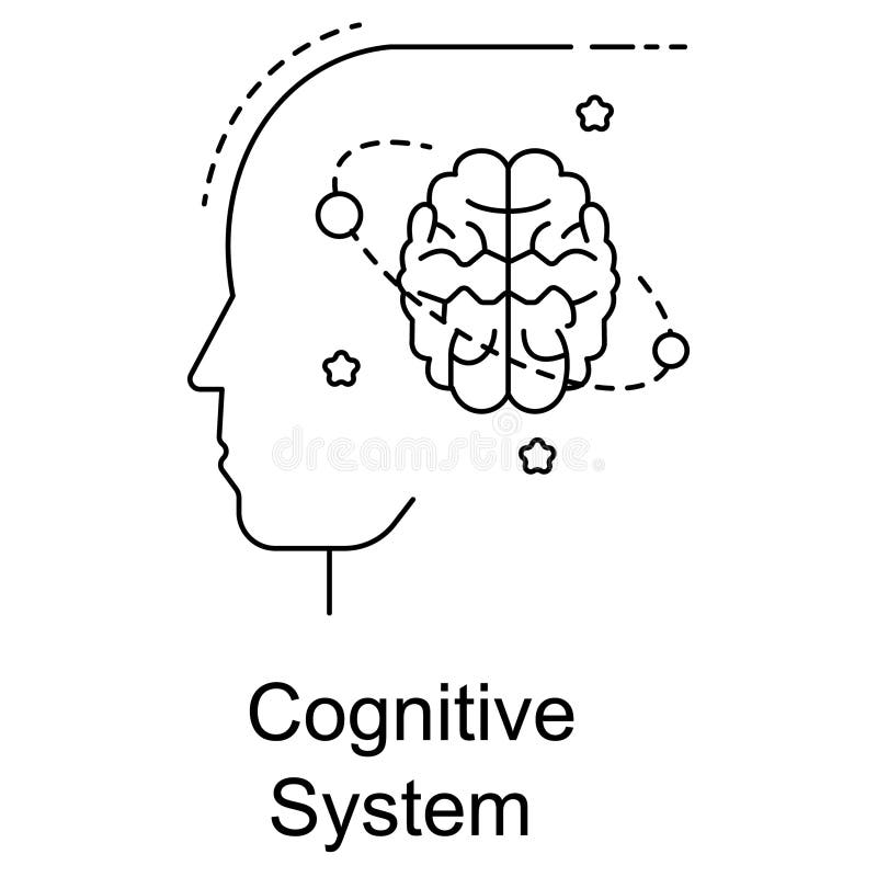 Cognitive System Icon. Vector Design Stock Illustration - Illustration ...
