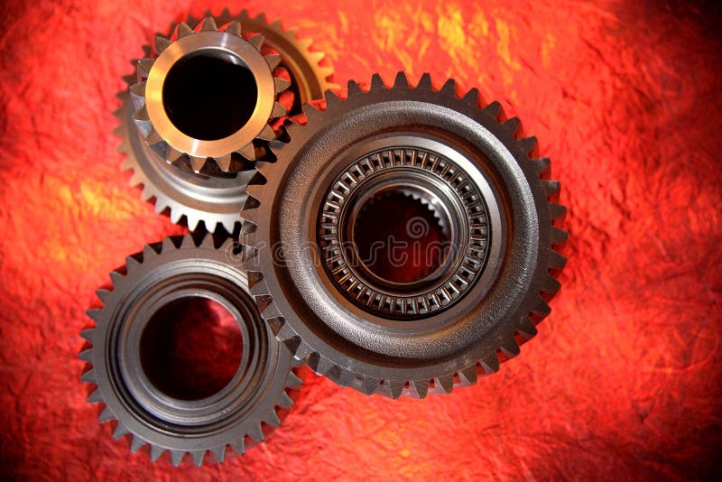 Three cogs stock image. Image of metaphor, industry, interlock - 3618945