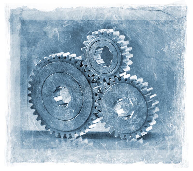 Cogs stock photo. Image of monochrome, grainy, object - 27577308