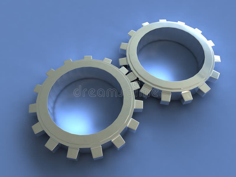 Cogs stock illustration. Illustration of connected, moving - 171247