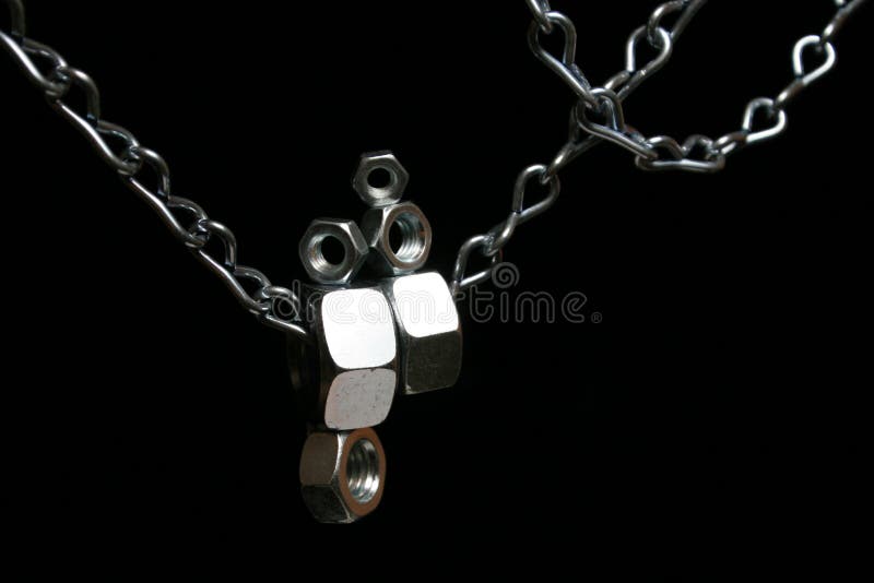 Cogs and Chain stock photo. Image of metallic, studio, cogs - 697656