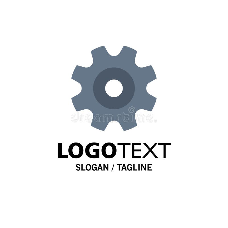 Cogs, Gear, Setting, Wheel Business Logo Template. Flat Color Stock ...