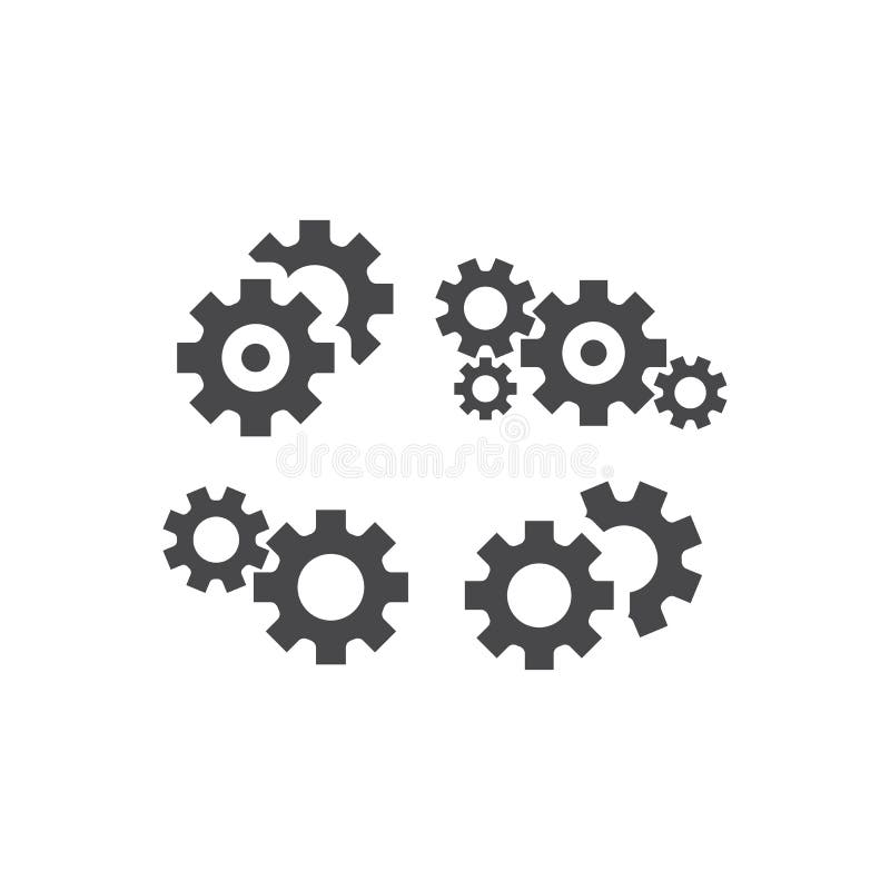 Cogs and Gear Setup Black Vector Icon Stock Illustration - Illustration ... Cogs and Gear Setup Black Vector Icon Stock Illustration - Illustration ...