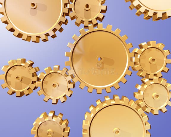 Cogs and gears stock illustration. Illustration of component - 6298147