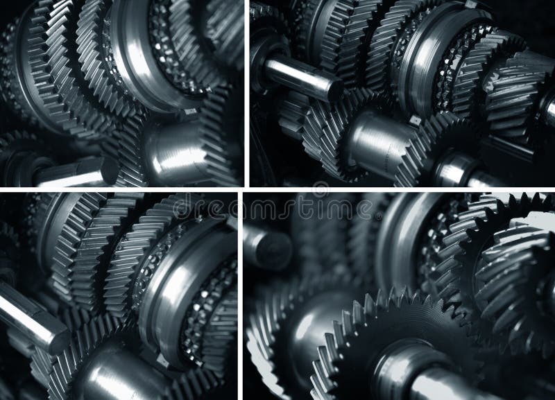 Cogs and gears collage stock photo. Image of movement - 65718530