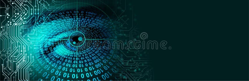 The Concept of Binary Coding Eye Vision, Circuit Industrial Business ...