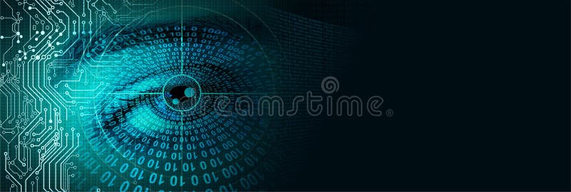 The Concept of Binary Coding Eye Vision, Circuit Industrial Business ...