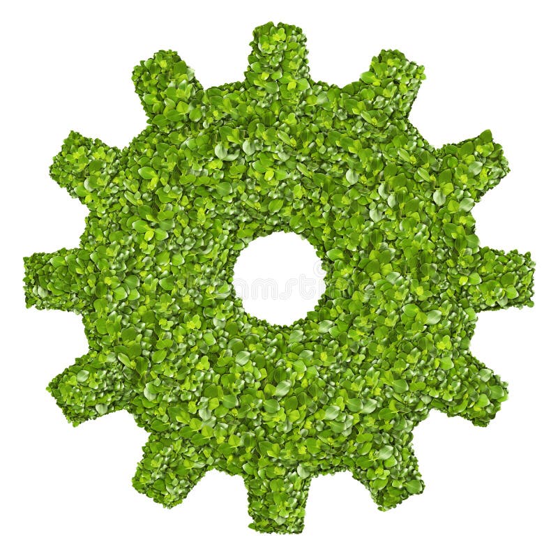 Gears green tree stock image. Image of working, tree - 66497281