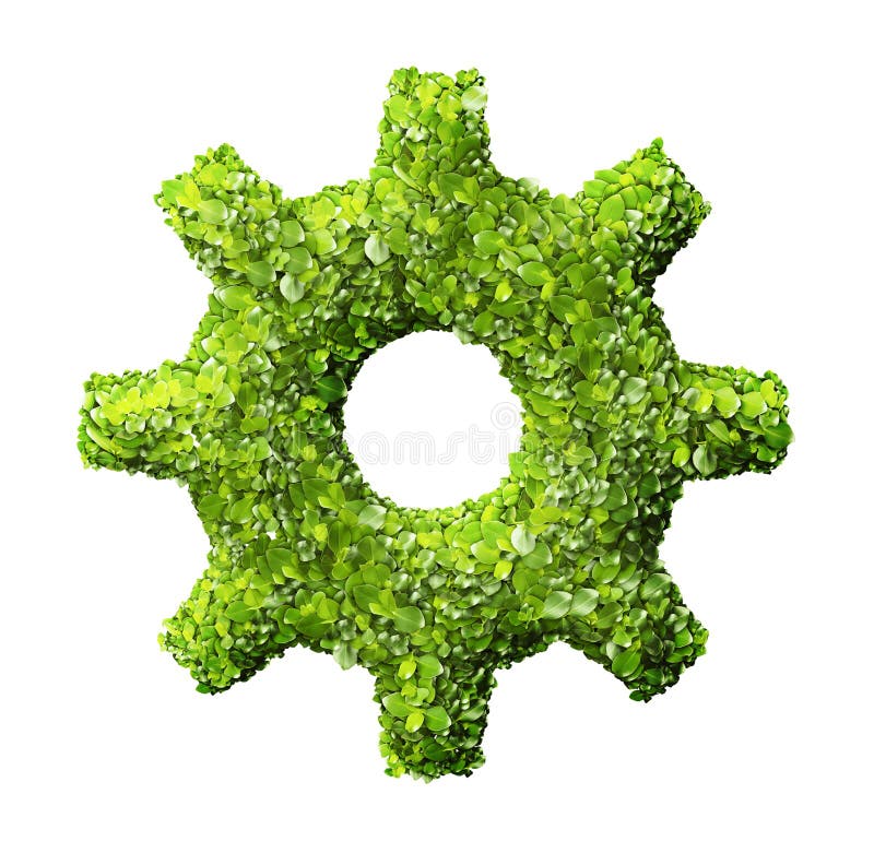 Gears green tree stock image. Image of working, tree - 66497281