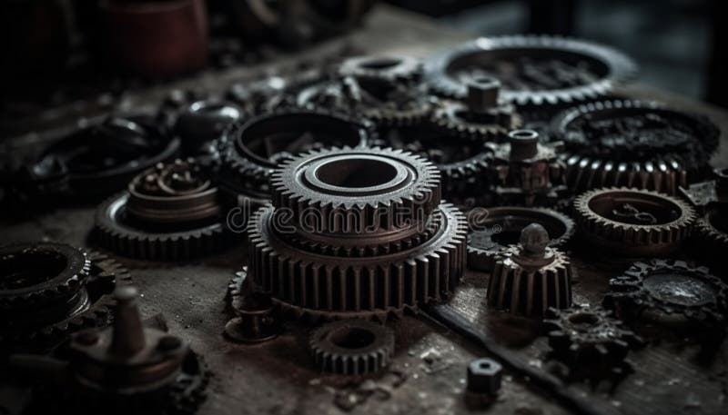 Cogs and Gears stock image. Image of vintage, metal - 274438643