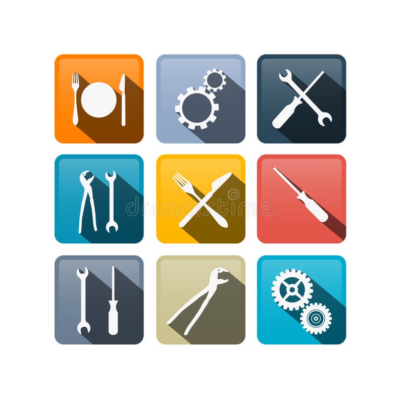 Cogs, Gears, Screwdriver, Pincers, Spanner, Hand Wrench Tools, Knife ...