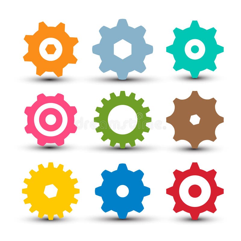 Cogs - Gears Set. Vector Og Icon Stock Vector - Illustration of ...