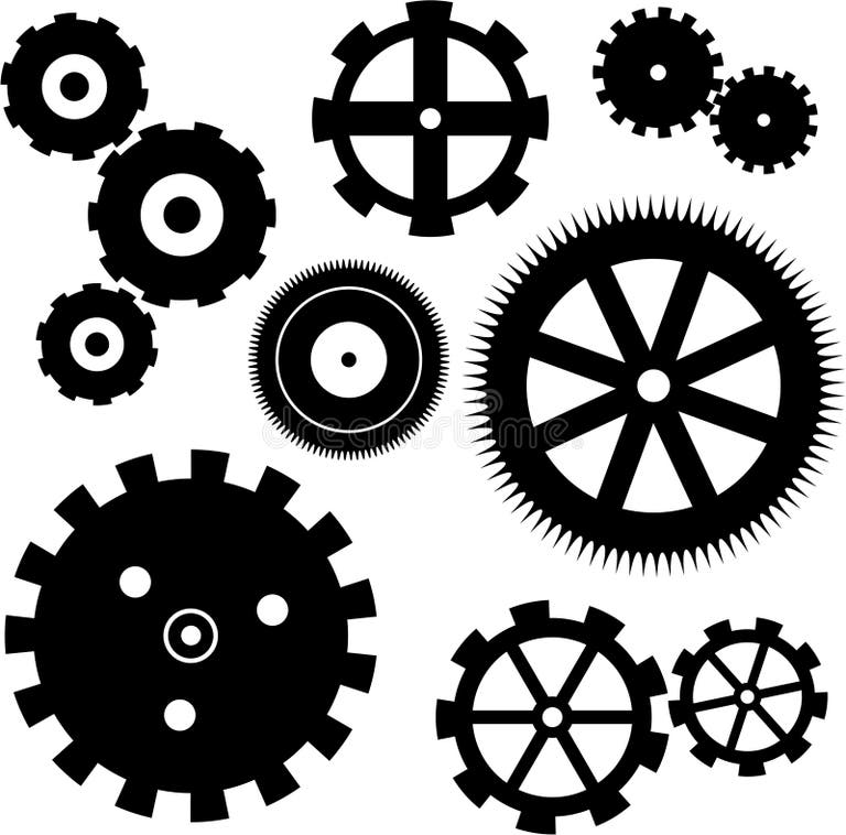 Cogs and Gears stock illustration. Illustration of icon - 50421230