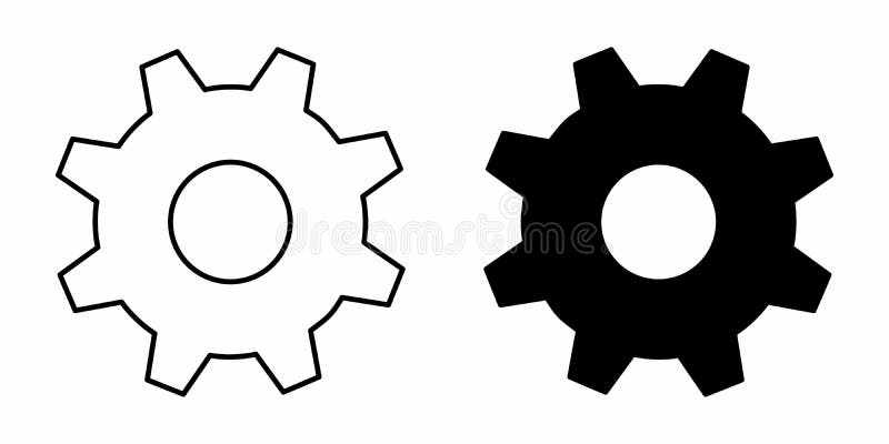 Cogs icons illustration stock illustration. Illustration of flat ...