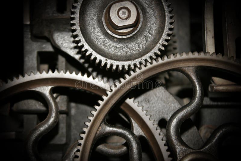 Cogs in a machine stock image. Image of design, team, engineering - 6606107