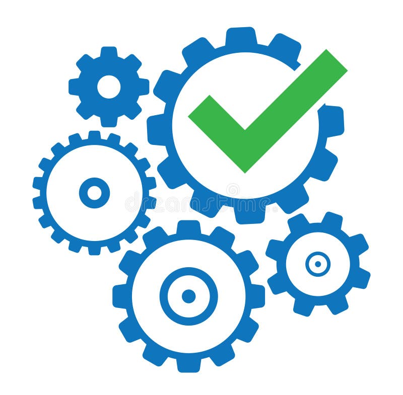 Cogs mechanism teamwork stock vector. Illustration of mark - 272586921