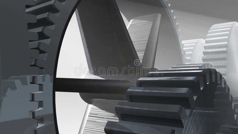 Rotating and Interlocking Meshing Gears Stock Footage - Video of ...