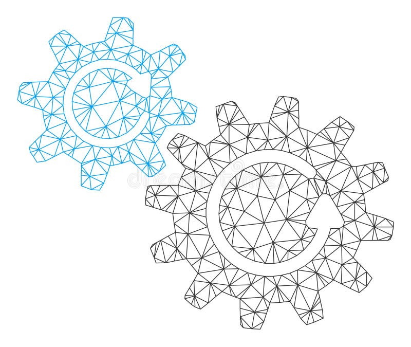 Cogs Rotation Polygonal Frame Vector Mesh Illustration Stock Vector ... Cogs Rotation Polygonal Frame Vector Mesh Illustration Stock Vector ...