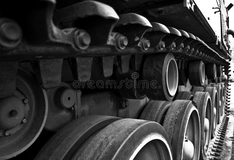 Cogs in the Track Assembly of a WW2 Tank Stock Image - Image of battle ...