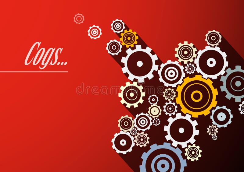 Cogs Vector Design stock vector. Illustration of industry - 135561474