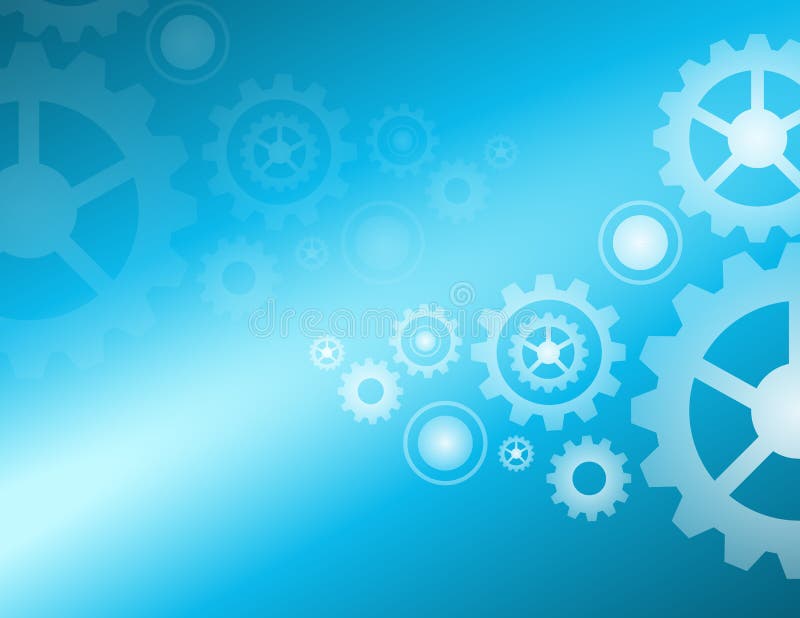 Cogs Wheels Blue Lights Background Vector Design. Stock Vector ...