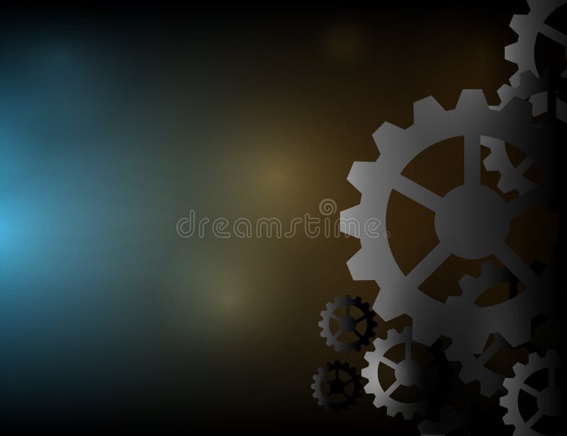 Cogs and Wheels in Light Bulb Head Stock Vector - Illustration of ...