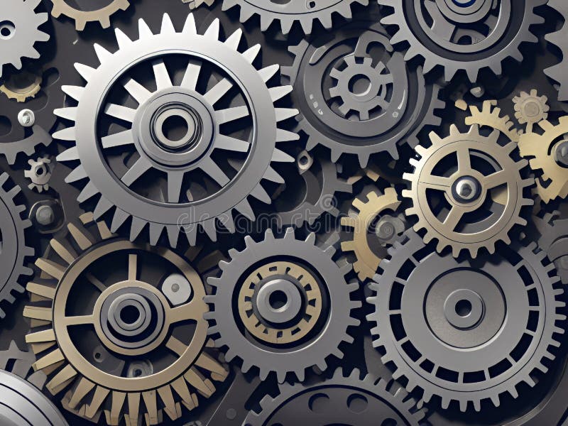 Cogs and Wheels in Light Bulb Head Stock Vector - Illustration of ...