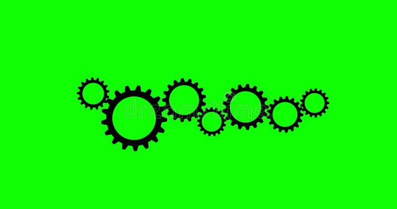 Cogs and Wheels Turning Interface Stock Footage - Video of machinery ...
