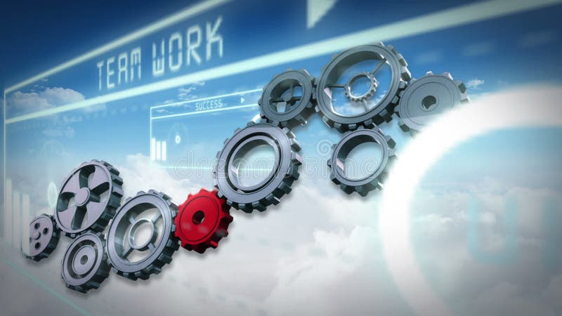 Cogs and Wheels Turning Interface Stock Footage - Video of machinery ...