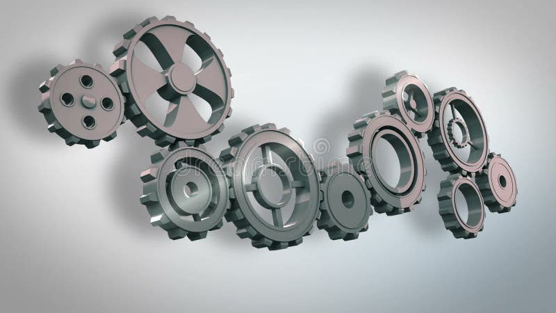 Cogs and Wheels Turning on Green Screen Stock Video - Video of people ...