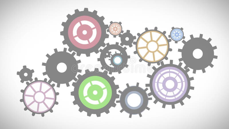 Cogs and Wheels Turning on Green Screen Stock Video - Video of people ...