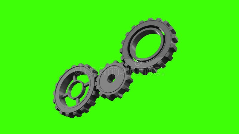 Cogs and Wheels Turning on Green Screen Stock Footage - Video of ...
