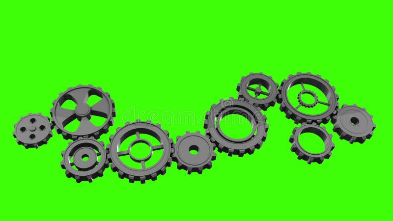 Cogs and Wheels Turning Interface Stock Footage - Video of machinery ...
