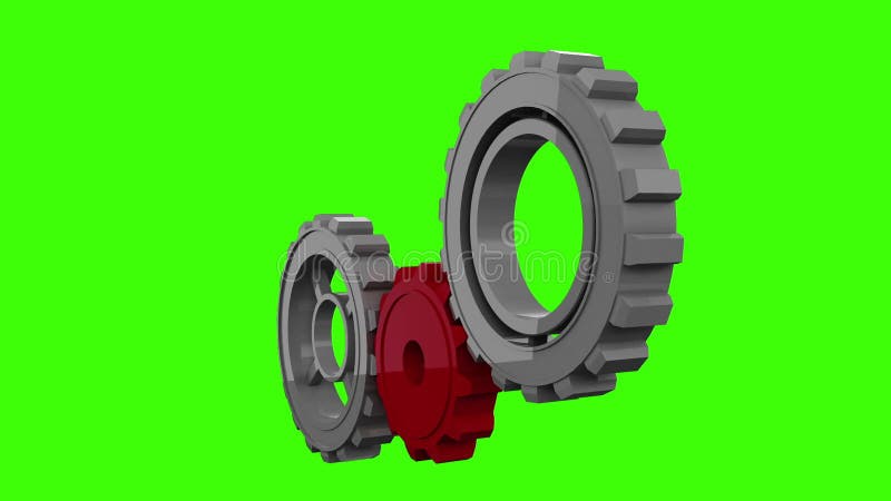 Cogs and Wheels Turning on Green Screen Stock Footage - Video of ...
