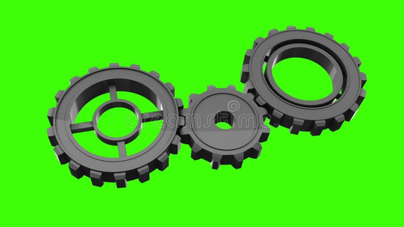 Cogs and Wheels Turning on Green Screen Stock Footage - Video of ...