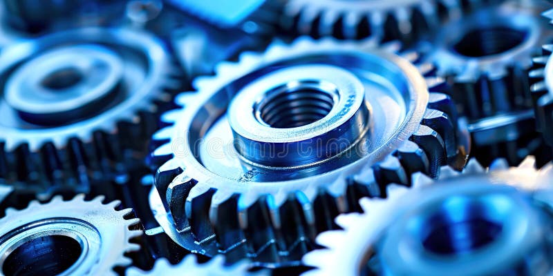 Cogwheel on Abstract Background Stock Image - Image of movement ...