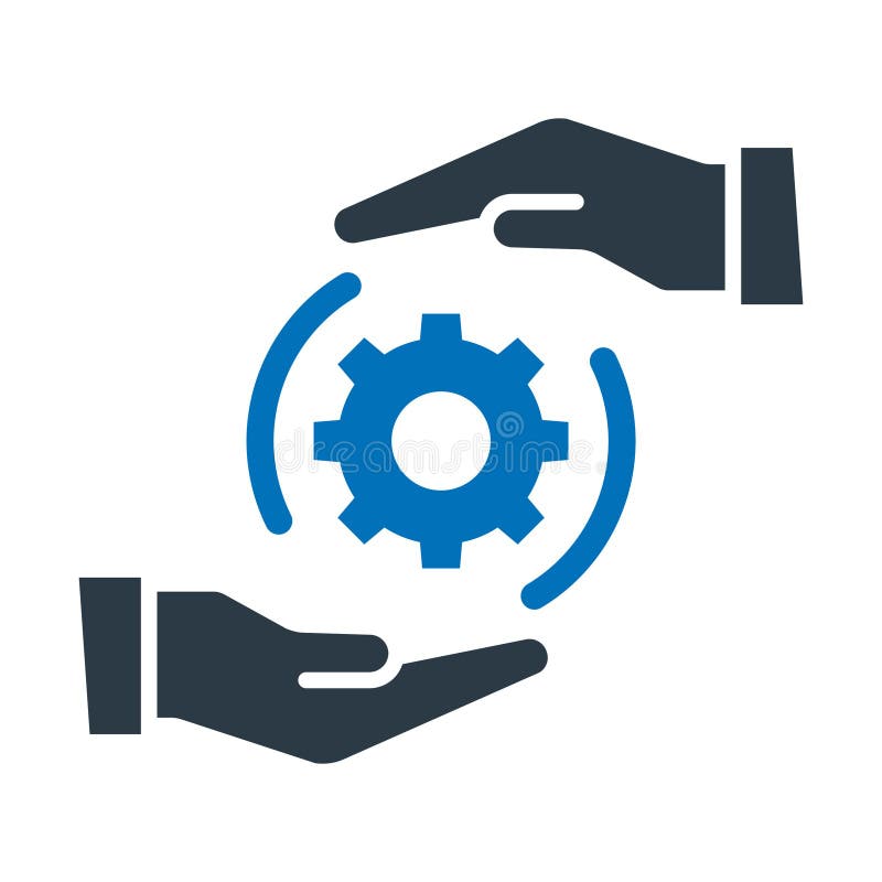 Cogwheel Driving Force Vector Icon Which Can Easily Modify Stock Vector ...
