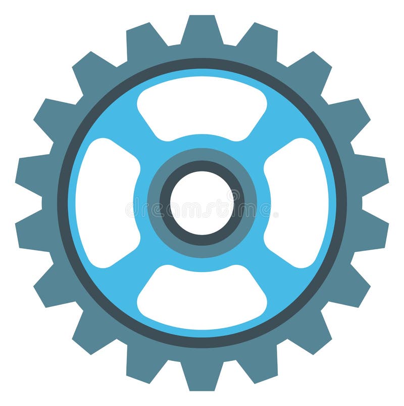 Gear Icon. Metal Cogwheel Symbol Stock Vector - Illustration of ...