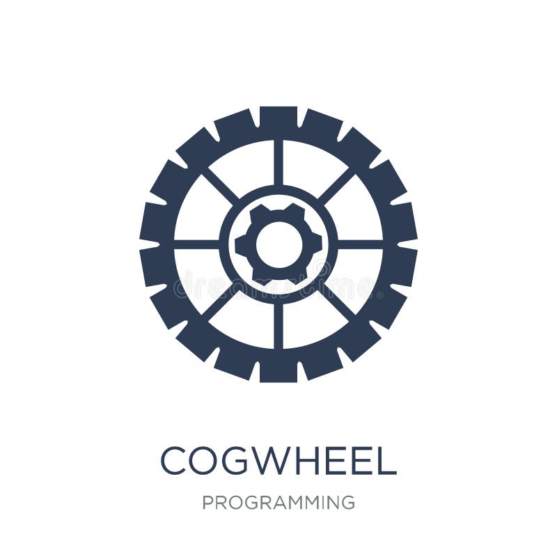 Cogwheel Icon Vector Sign and Symbol Isolated on White Background ...