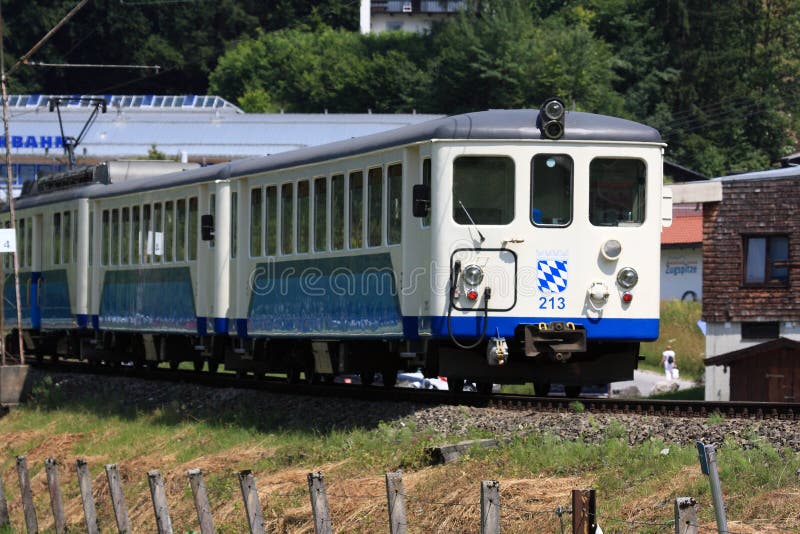 The Bavarian Zugspitze Railway - Grainau Editorial Image - Image of ...